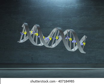 Dna Strand Model 3d Rendering Stock Illustration 1774780214