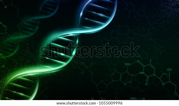 Dna Strand Abstract Background Stock Illustration 1055009996