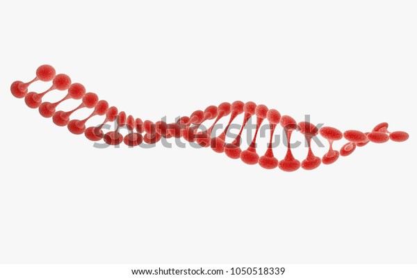 Dna Structure Clipping Path 3d Illustration Stock Illustration ...