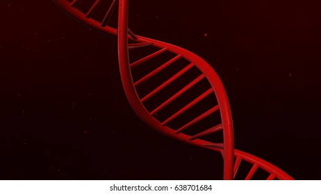 Dna Isolated Red Back Ground 3d Stock Illustration 638702125 | Shutterstock