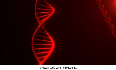 Dna Structure On Abstract Red Background: ภาพประกอบสต็อก 638701621 ...