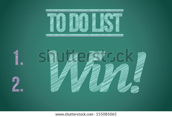 Do List Win Concept Illustration Design Stock Illustration 155085065 ...