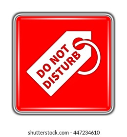 Do Not Disturb Button Isolated 3d Stock Illustration 555808063 ...