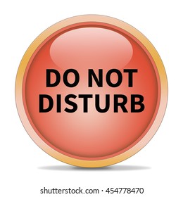 Do Not Disturb Button Isolated 3d Stock Illustration 454778470 ...
