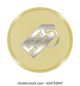 Do Not Disturb Button Isolated 3d 스톡 일러스트 624732047 | Shutterstock