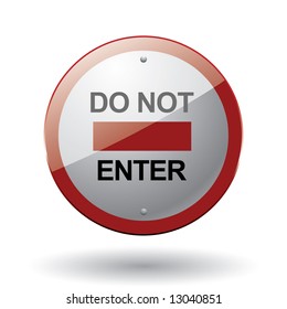 Do Not Enter Stock Illustration 21715093