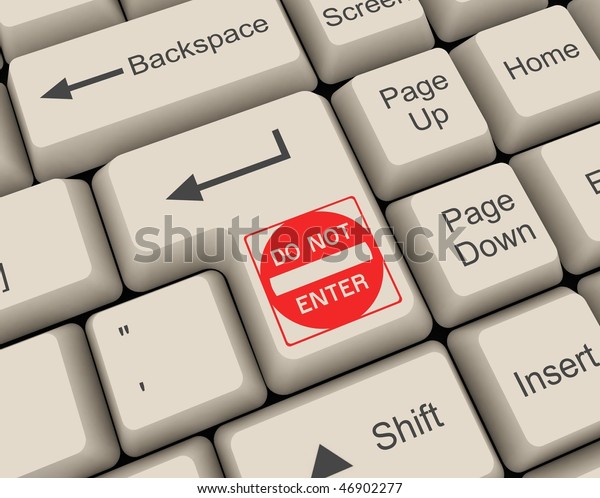 Do Not Enter Stock Illustration 46902277 | Shutterstock