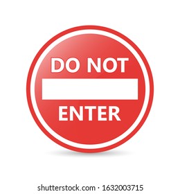 Do Not Enter Red Circle Sign Stock Illustration 1632003715 | Shutterstock