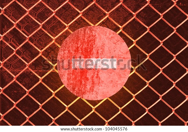 Do Not Enter Sign On Abstract Stock Illustration 104045576 | Shutterstock