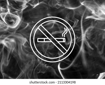 Do Not Smoke Smoke Background Stock Illustration 2113304198 | Shutterstock