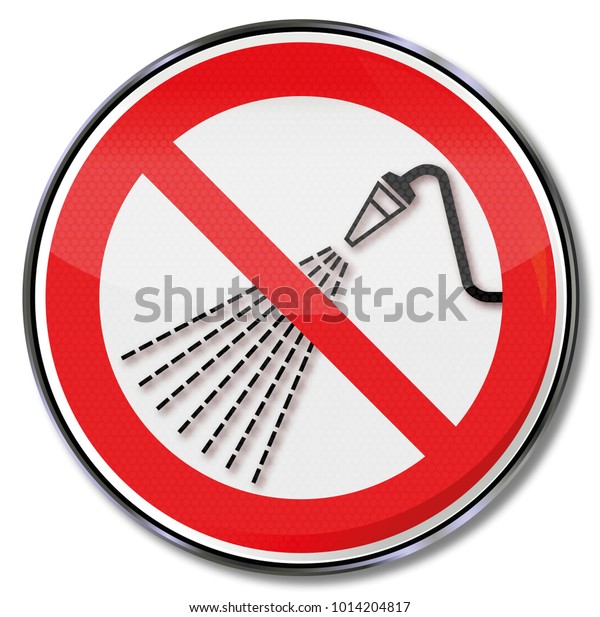 Do Not Spray Water Nozzle Can Stock Illustration 1014204817 | Shutterstock