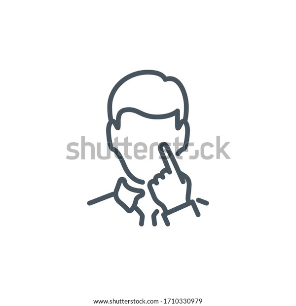 Do Not Touch Face Single Line 库存插图 1710330979 | Shutterstock
