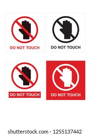 Do Not Touch Icon Stock Illustration 1255137442 | Shutterstock