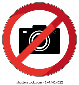 No Camera Do Not Take Photos Stock Vector (Royalty Free) 1932082637