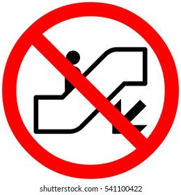 Do Not Use Escalator Moving Staircase Stock Illustration 541100422 ...