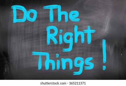 Do Right Things Concept Stock Illustration 365211371