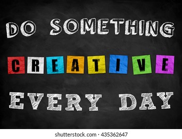 Do Something Creative Every Day Stock Illustration 435362647 | Shutterstock