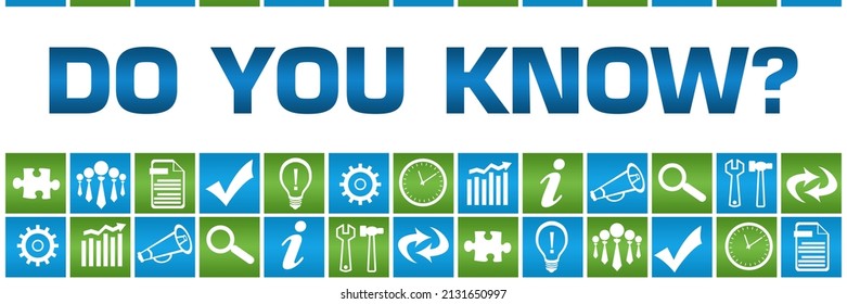 Do You Know Concept Image Text Stock Illustration 2131650997 | Shutterstock