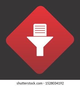 Document Filter Icon Your Designwebsites Projects Stock Illustration ...