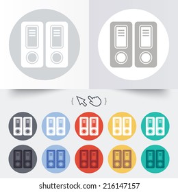 Document Folder Sign Accounting Binder Symbol Stock Illustration ...