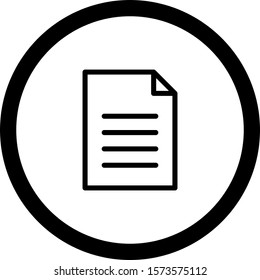 Document Icon White Background Stock Illustration 1573575112 | Shutterstock