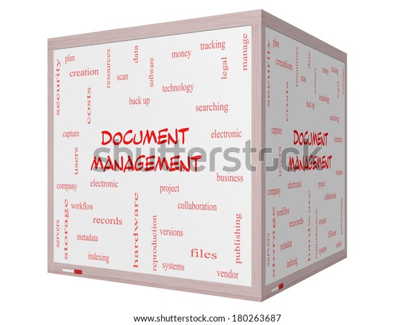 Document Management Word Cloud Concept On Stock Illustration 180263687 ...
