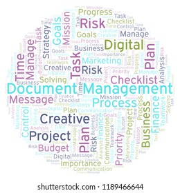 Document Management Word Cloud Made Text Stock Illustration 1189466644 ...