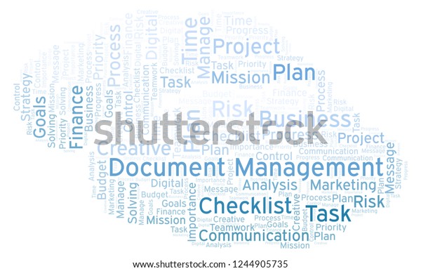 Document Management Word Cloud Made Text Stock Illustration 1244905735 ...