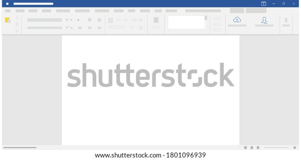 Document Text Editor Word Microsoft Word Stock Illustration 1801096939 ...