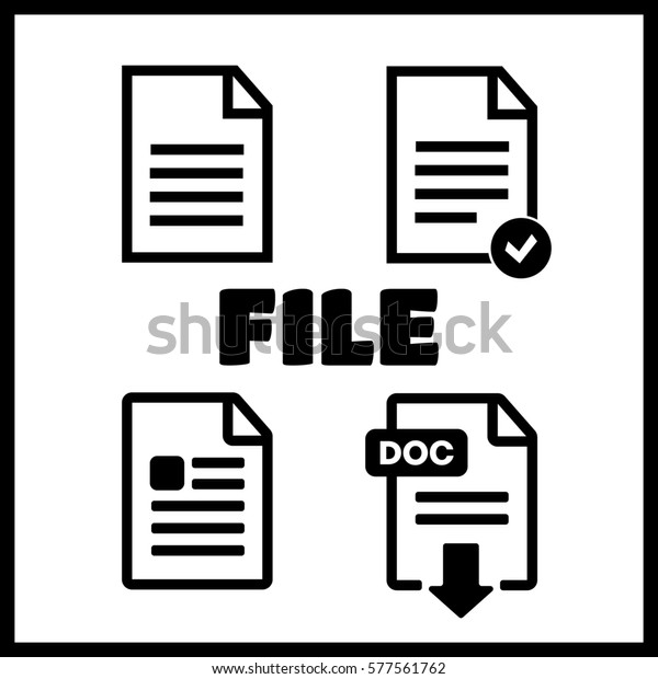 Document Text Symbol Pdf Web Format Stock Illustration 577561762 ...