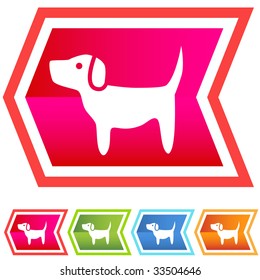 Dog Arrow Angle Stock Illustration 33504646 | Shutterstock