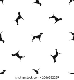 Dog Pattern Repeat Seamless Black Color Stock Illustration 1066282289 ...
