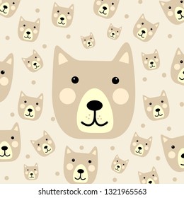 Dog Pattern Wallpaper Stock Illustration 1321965563 | Shutterstock