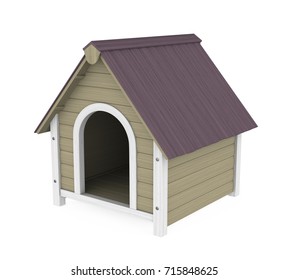 Wooden Dog House Side View 3d Stok İllüstrasyon 1594298443 | Shutterstock