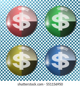 Dollar Buttonicon Sign Stock Illustration 551156950 | Shutterstock