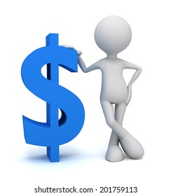 Man Dollar Sign Clipping Path Included 스톡 일러스트 160316303 | Shutterstock