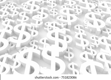 White Dollar Sign Background Stock Illustration 223487416