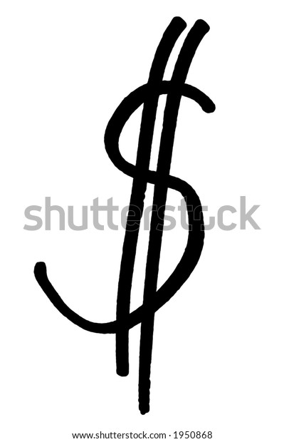 Dollar Sign Handwrited Stock Illustration 1950868 | Shutterstock