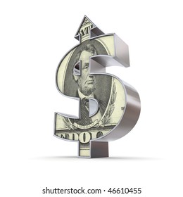 Dollar Sign Made Solid Metal Arrow 스톡 일러스트 46610455 | Shutterstock