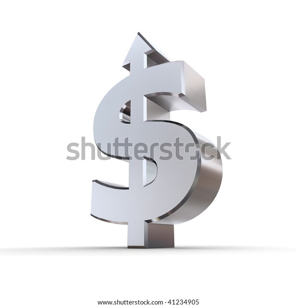Dollar Sign Made Solid Metal Arrow Stock Illustration 41234905 ...
