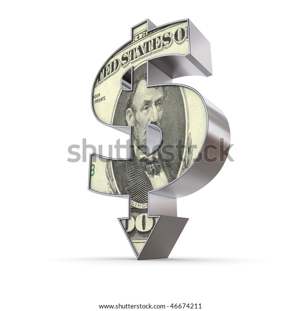 Dollar Sign Made Solid Metal Arrow Stock Illustration 46674211 ...