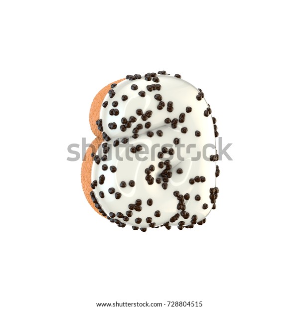 Donut Letter Lowercase 3d Render Donut Stock Illustration 728804515 ...