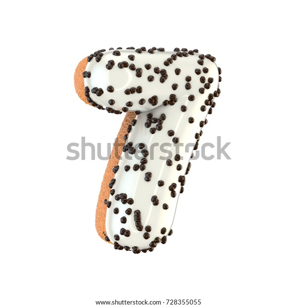 Donut Number 7 3d Render Donut 스톡 일러스트 728355055 | Shutterstock