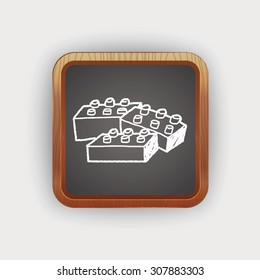 Doodle Building Blocks Stock Vector (Royalty Free) 307167737 | Shutterstock