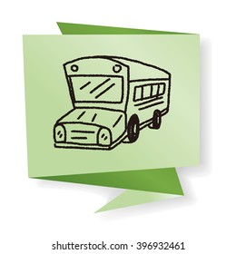 Doodle Bus Stock Vector (Royalty Free) 392398837