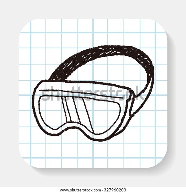 Doodle Goggles Stock Illustration 327960203