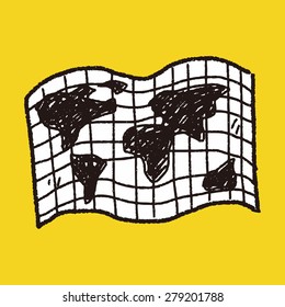 Doodle Map Stock Vector (Royalty Free) 316248260