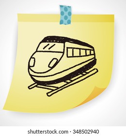 Doodle Train Stock Vector (Royalty Free) 346587788 | Shutterstock