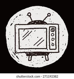 Tv Doodle: vector de stock (libre de regalías) 295010777 | Shutterstock