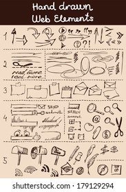 Doodles Set Website Design Stock Illustration 179129294 | Shutterstock